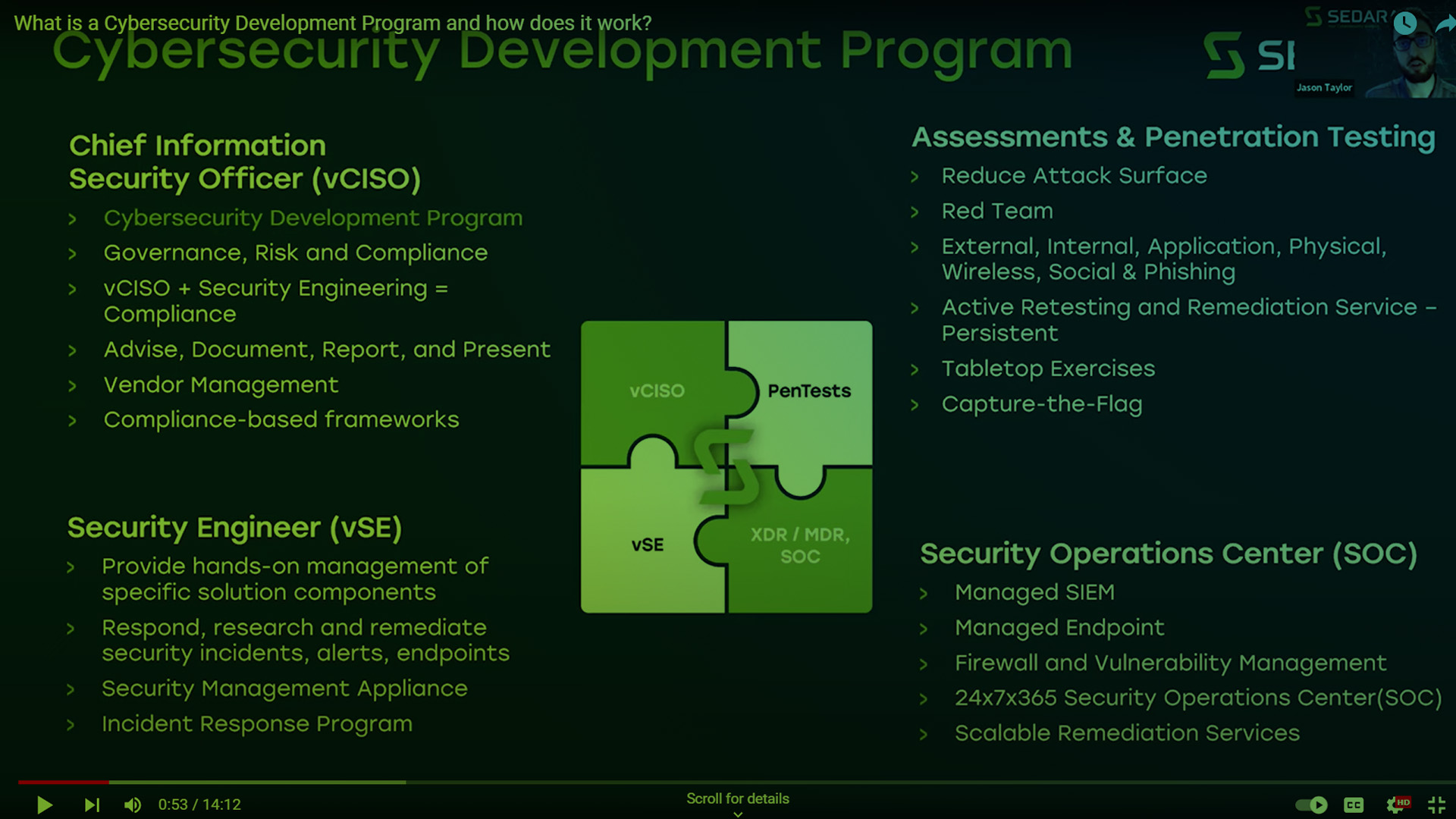 What is a Cybersecurity Development Program - Sedara